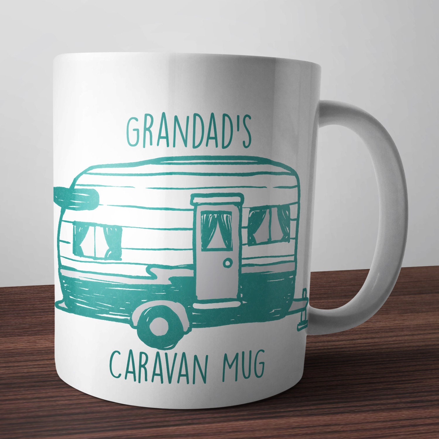 Grandad's Caravan Mug Cup Caravanning gift Personalised