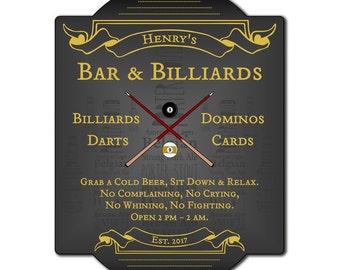 Billiard signs | Etsy