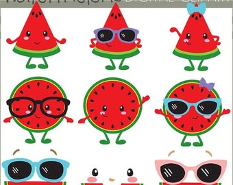 Watermelon clipart | Etsy