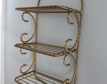 Vintage metal shelf | Etsy