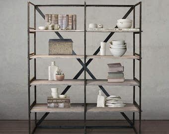 Reclaimed wood bookcase | Etsy