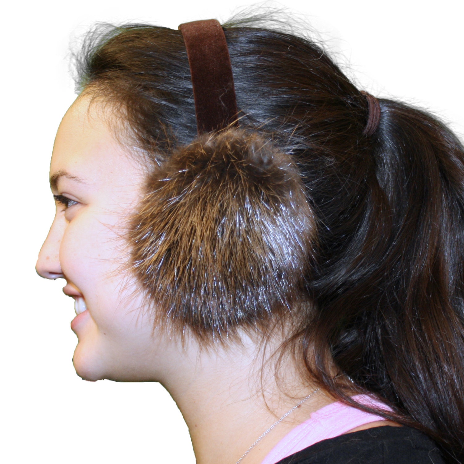 Glacier Wear Natural Beaver Fur Ear Muffs