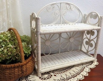 Wicker wall shelf | Etsy