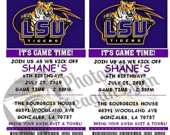 Unique lsu invitation related items | Etsy
