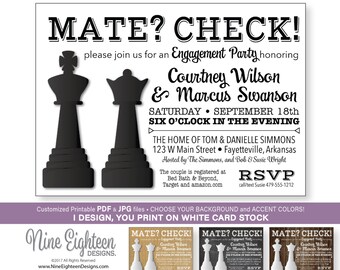 Chess themed party | Etsy