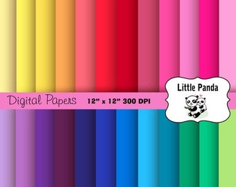 Solid digital paper | Etsy