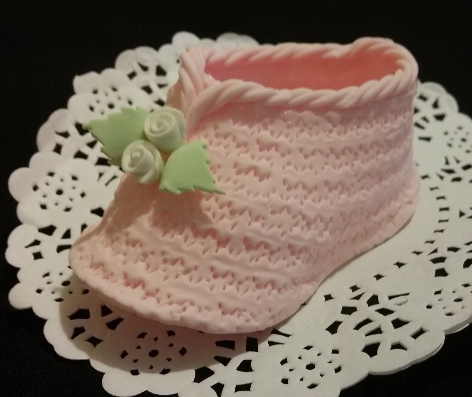 Pink Baby Booties for Cake Baby Booties Cake Topper Booties