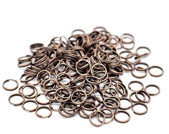 Copper split rings | Etsy