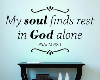 My soul finds rest | Etsy