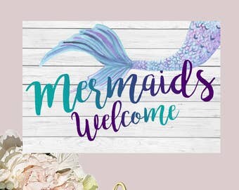 Mermaids welcome | Etsy