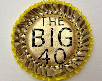 40th badge pin | Etsy