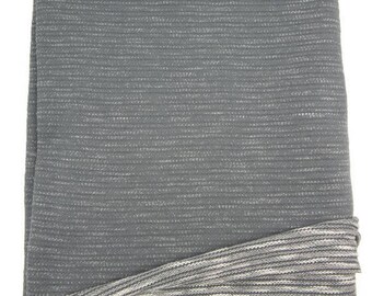 Gray tweed fabric | Etsy