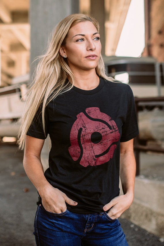 45 RPM Adapter Unisex T-Shirt Bygone Brand retro icon tees