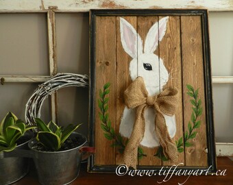Hand painted bunny | Etsy