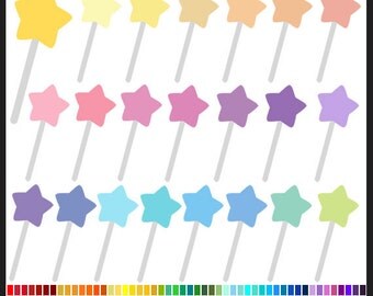 Fairy wand clipart | Etsy