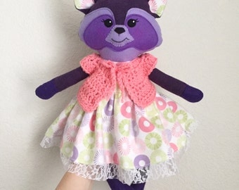 Raccoon plush | Etsy