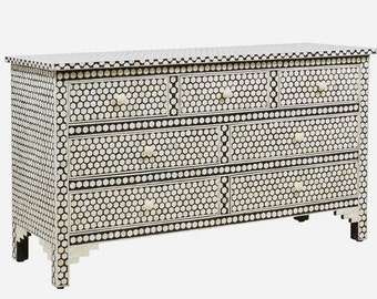 Bone inlay dresser | Etsy