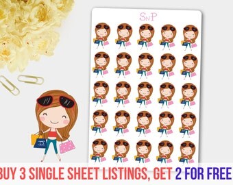 Shopping girl | Etsy