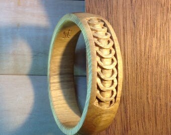 Carved bangle | Etsy
