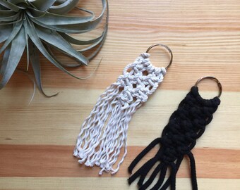 Macrame keychain | Etsy