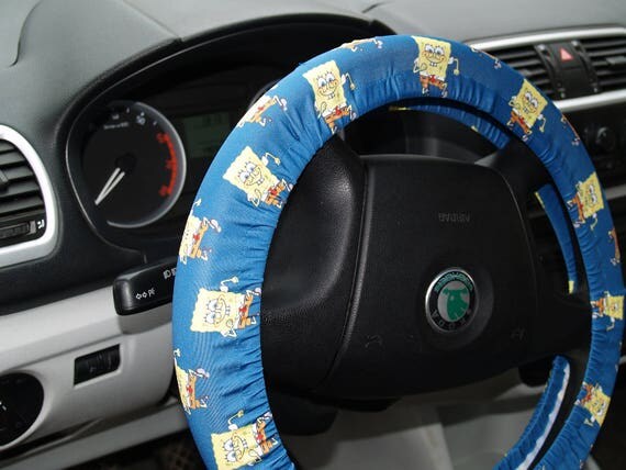 Steering wheel cover Yellow SpongeBob SquarePants car
