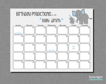 Elephant calendar | Etsy