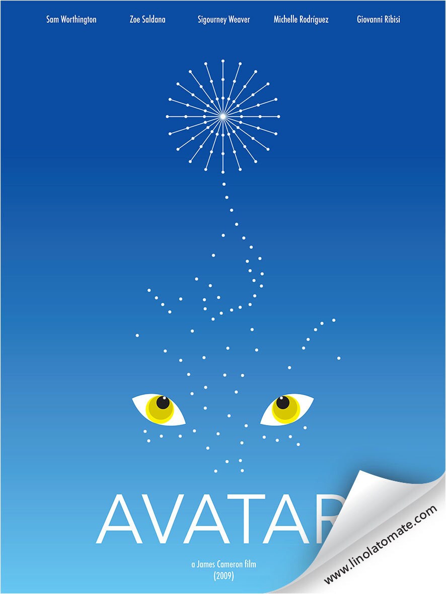 AVATAR, minimalist movie poster