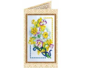 Embroidered card | Etsy