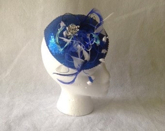 Blue derby hat | Etsy