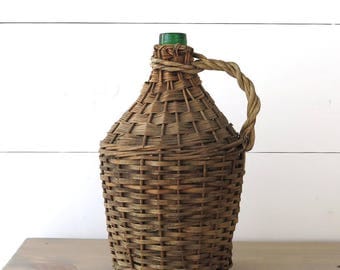 Wicker bottles | Etsy