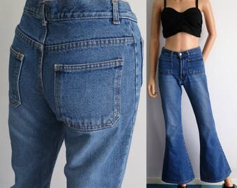 Bell bottom jeans | Etsy
