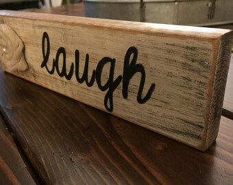 Inspirational Sign A Good Laugh Is Sunshine In A House