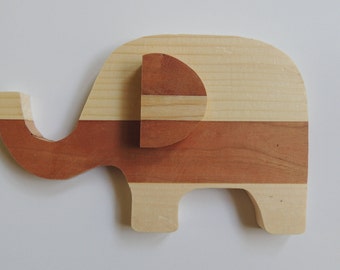 Wooden elephant | Etsy