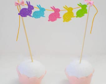 Bunny cake topper | Etsy