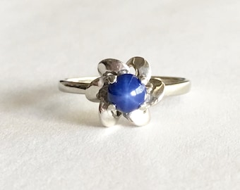 Star sapphire ring | Etsy