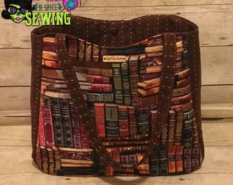 Library book fabric | Etsy