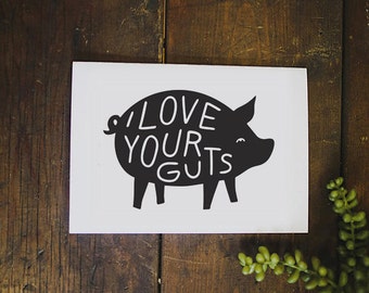 I love your guts: cute anatomy cross-stitch pattern