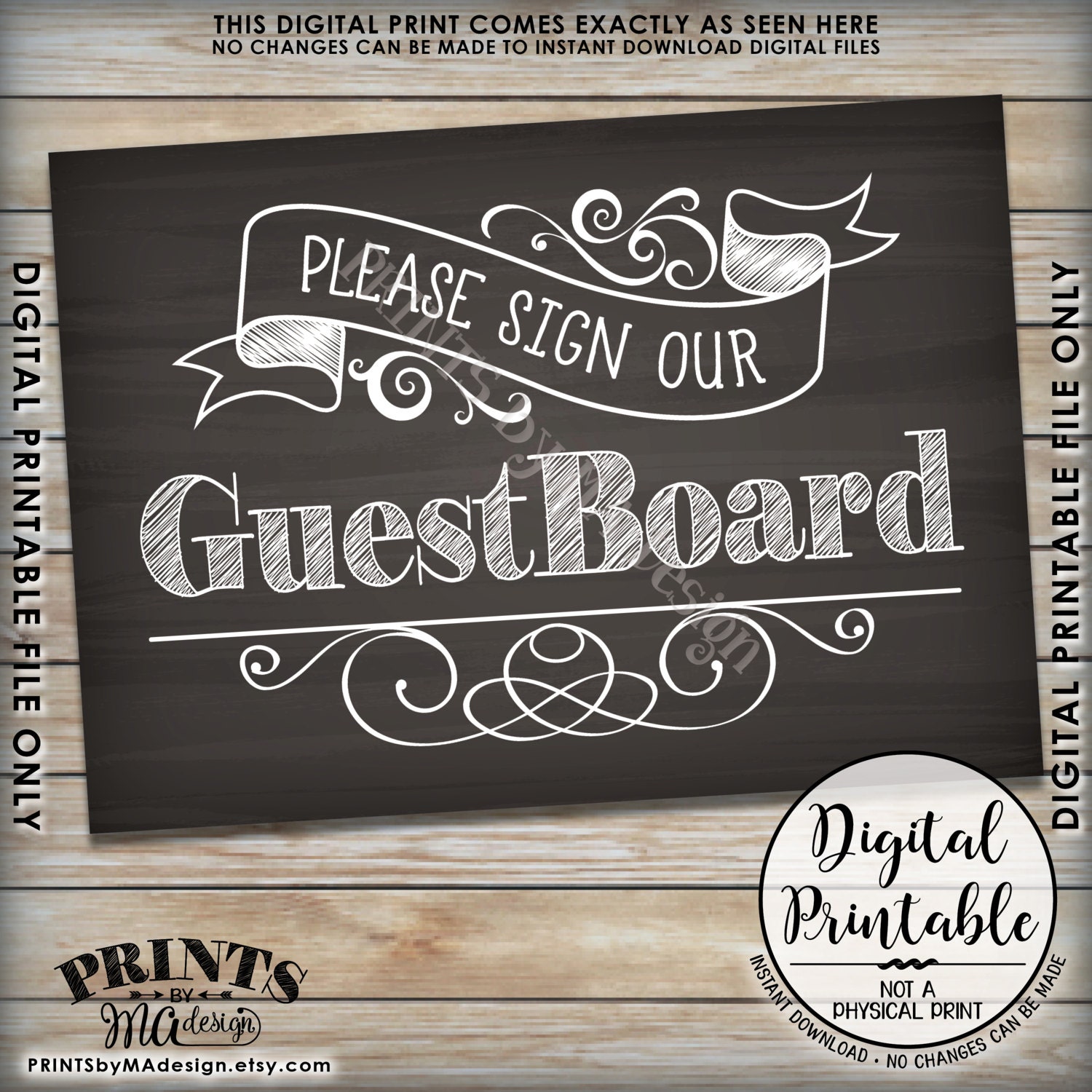 Please Sign Our Guest Board Wedding Sign the Guest Board, Reception ...
