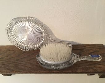Mirror and brush set | Etsy