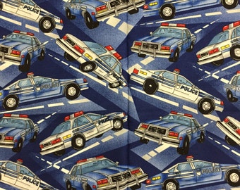Police car fabric | Etsy