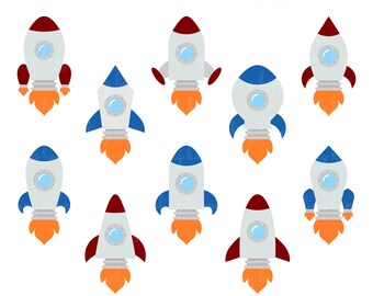 Rocket clipart | Etsy