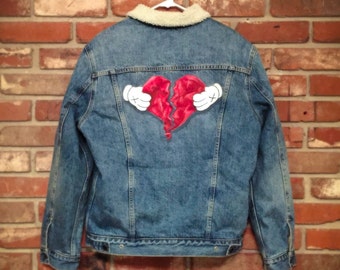 Custom jean jacket | Etsy
