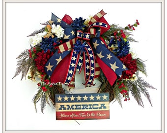 Veterans day wreath | Etsy