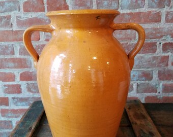 Mustard yellow vase | Etsy