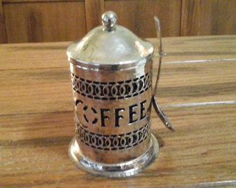 Silver canister | Etsy