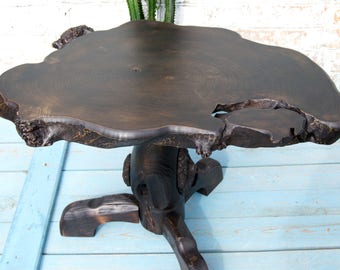 Tree stump table | Etsy