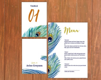 Menu place cards | Etsy