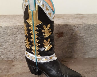 Gold cowboy boots | Etsy