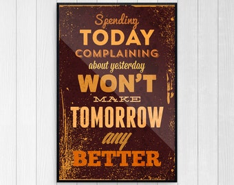 No complaining | Etsy