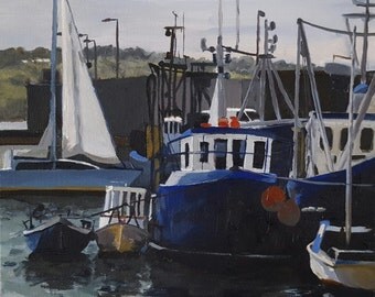 Irish fishing boats | Etsy